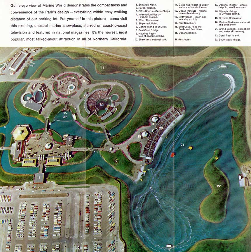 Marine World/Africa USA Map and Brochure (1968 - 1996 ...