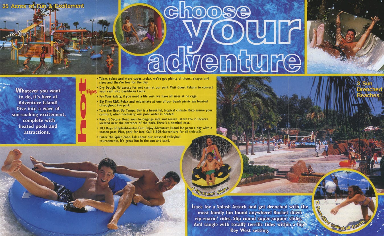Adventure Island Map and Brochure (2000-2024) | ThemeParkBrochures.net