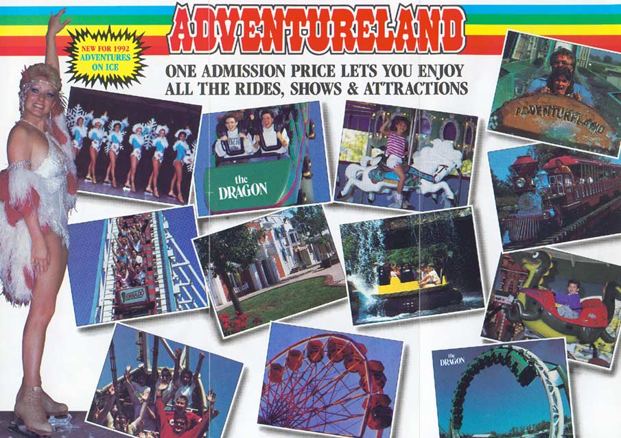 Adventureland Map and Brochure (1988 - 2023) | ThemeParkBrochures.net