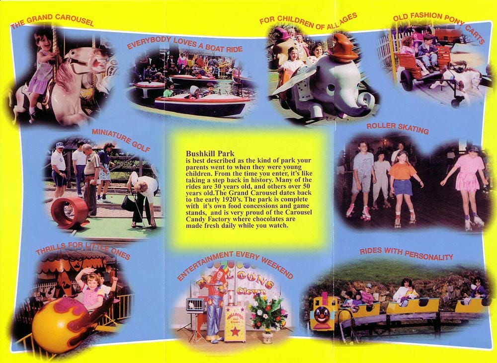 Bushkill Park Map and Brochure (2002) | ThemeParkBrochures.net