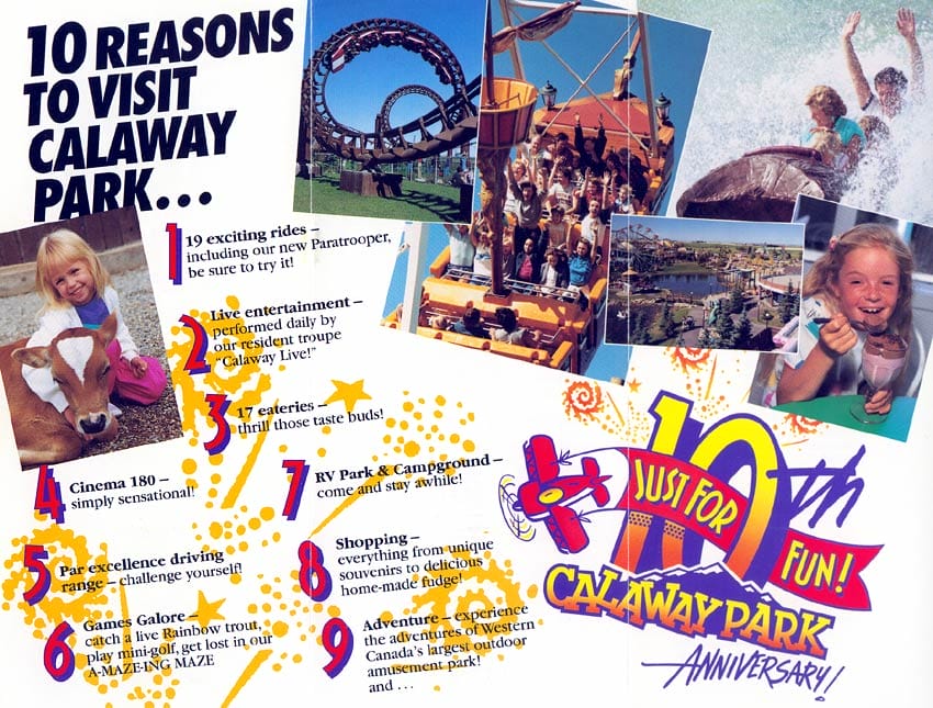 Calaway Park Map and Brochure (1990 - 2024) | ThemeParkBrochures.net