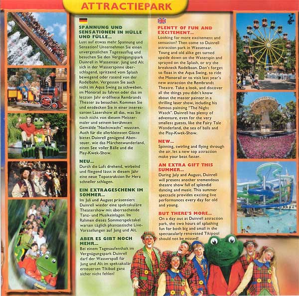 Duinrell Map and Brochure (2001 - 2023) | ThemeParkBrochures.net