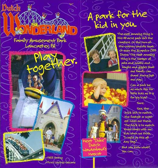 Dutch Wonderland Map and Brochure (2001 - 2023) | ThemeParkBrochures.net
