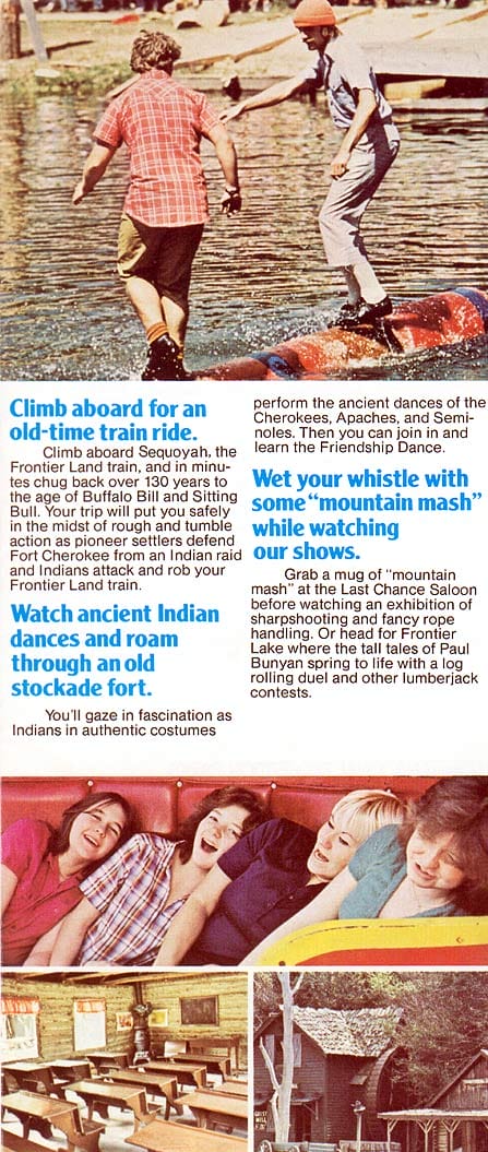 Frontierland Map and Brochure (1981) | ThemeParkBrochures.net