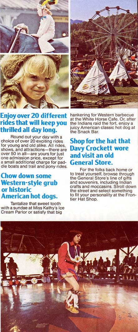 Frontierland Map and Brochure (1981) | ThemeParkBrochures.net