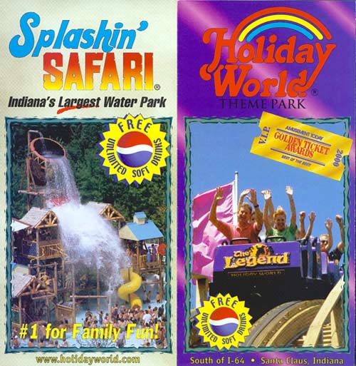 Holiday World & Splashin' Safari Map and Brochure (1986 - 2023 ...