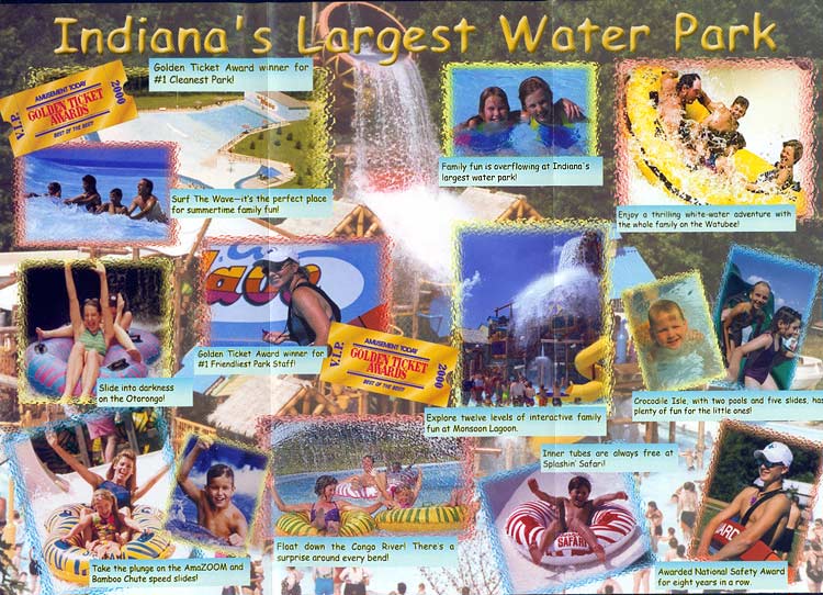Holiday World & Splashin' Safari Map and Brochure (1986 - 2023 ...