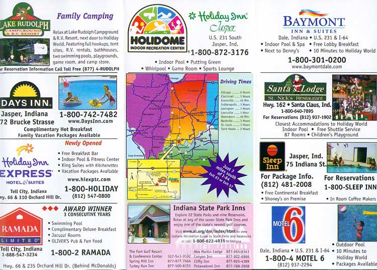 Holiday World & Splashin' Safari Map and Brochure (1986 - 2023 ...