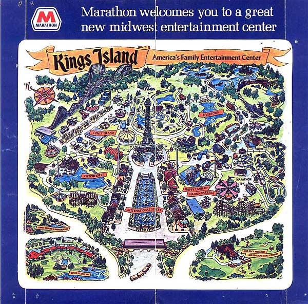 Kings Island Map and Brochure (1972 - 2024) | ThemeParkBrochures.net