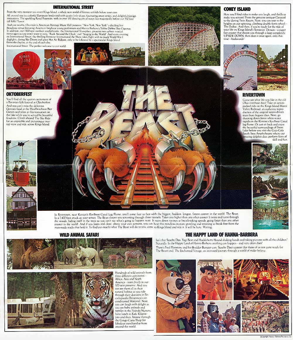 Kings Island Map and Brochure (1972 - 2024) | ThemeParkBrochures.net