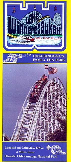 Lake Winnepesaukah Map and Brochure (1990 - 2023) | ThemeParkBrochures.net