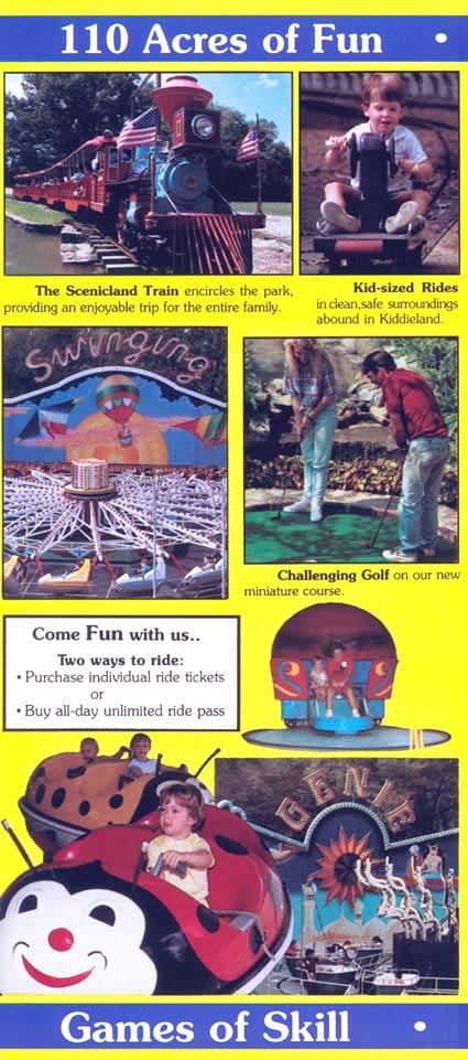 Lake Winnepesaukah Map and Brochure (1990 - 2023) | ThemeParkBrochures.net