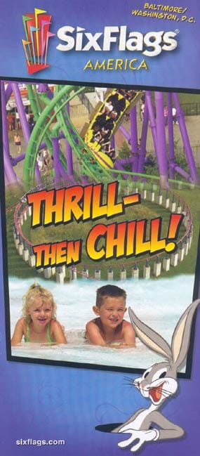 Six Flags America Map and Brochure (1999 - 2023) | ThemeParkBrochures.net