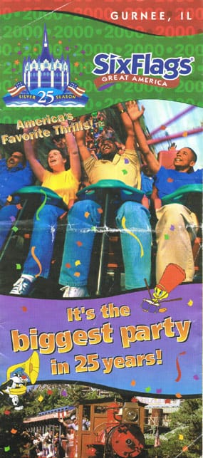 Six Flags Great America Map and Brochure (1985 - 2023 ...