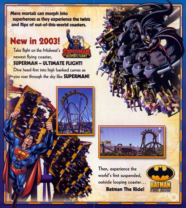 Six Flags Great America Map and Brochure (1985 - 2023 ...