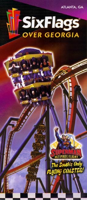 Six Flags Over Georgia Map and Brochure (1979 - 2024 ...