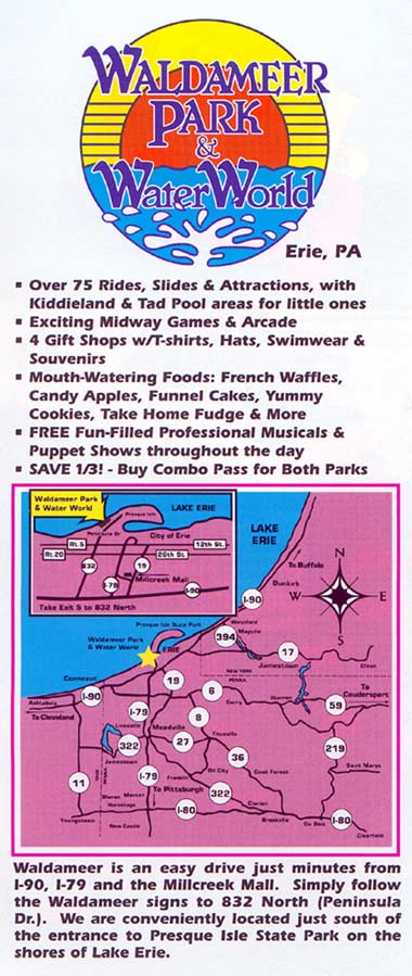 Waldameer & Water World Map and Brochure (2002 - 2023 ...