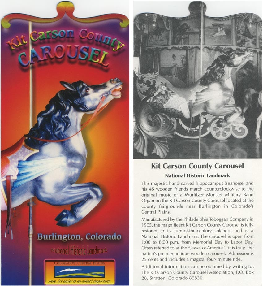 Kit Carson County Carousel Map and Brochure (2006) | ThemeParkBrochures.net