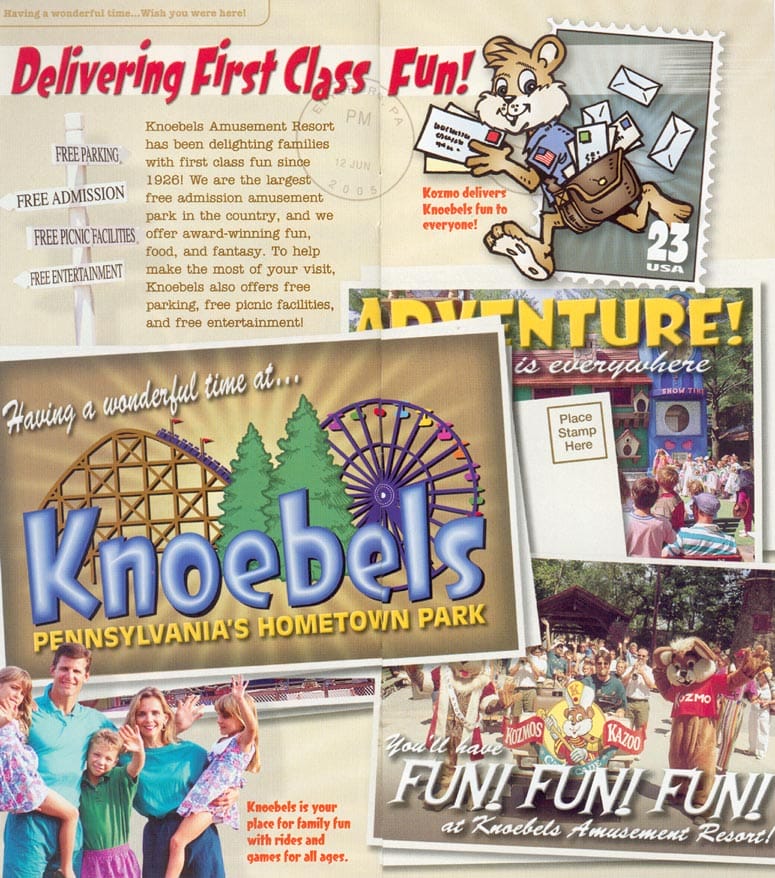 Knoebels Amusement Resort Map and Brochure (1998 - 2023 ...