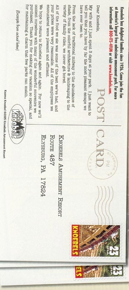 Knoebels Amusement Resort Map and Brochure (1998 - 2023 ...