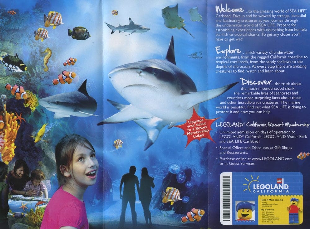 Sea Life Aquarium Map and Brochure (2011 - 2023) | ThemeParkBrochures.net