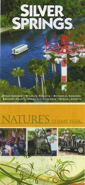 Silver Springs Map and Brochure (1958 - 2011) | ThemeParkBrochures.net