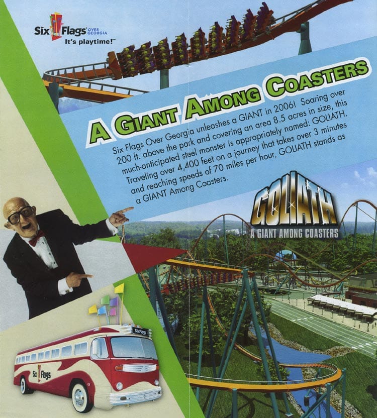 Six Flags Over Georgia Map and Brochure (1979 - 2024 ...