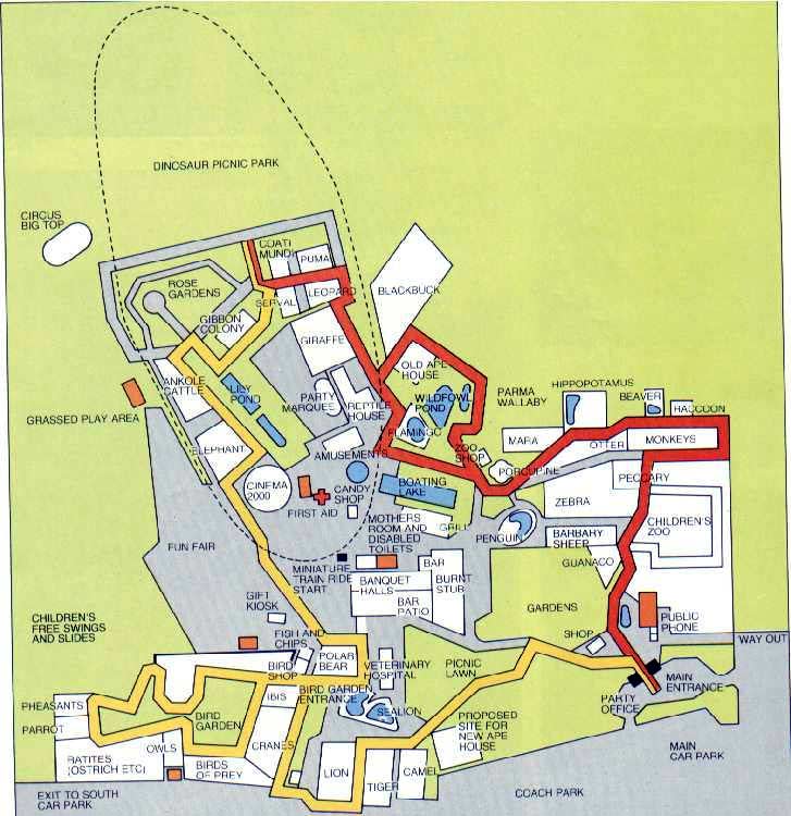 Chessington World of Adventures Resort Map and Brochure (1980 - 2024 ...