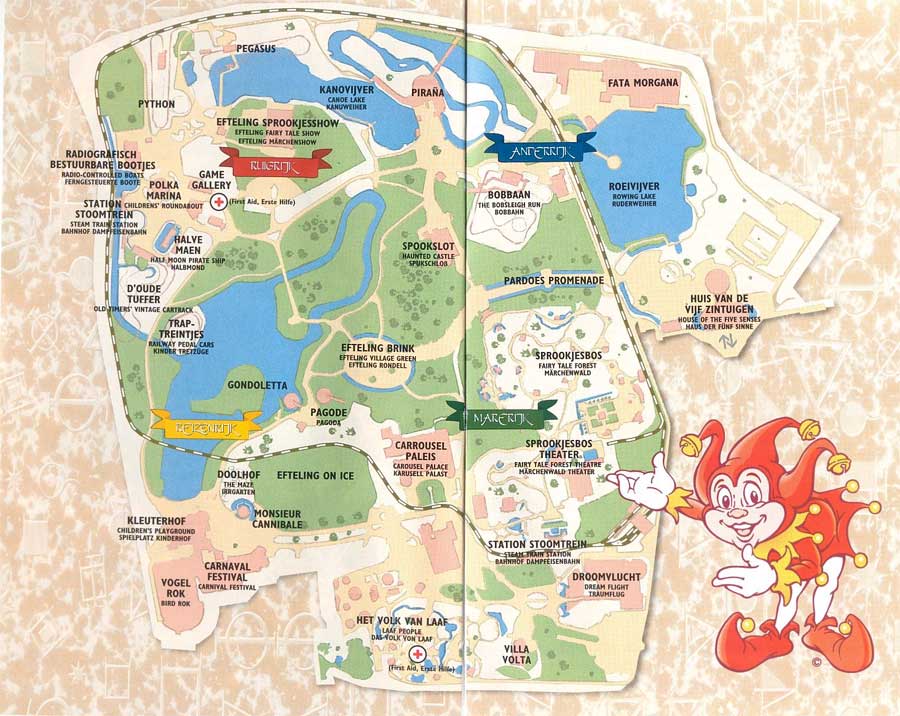 Efteling Map and Brochure (1986 - 2023) | ThemeParkBrochures.net