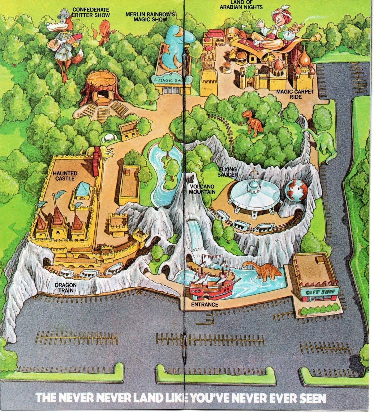 Magic World Kid's Park Map and Brochure (1972 - 1991 ...