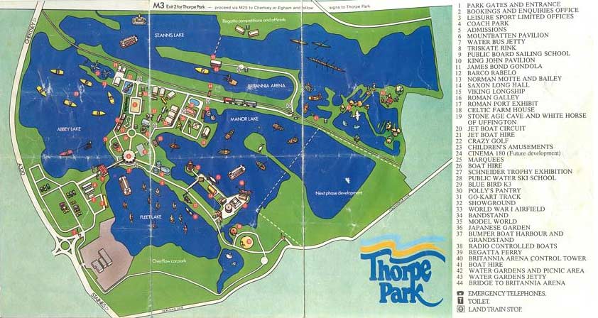 Thorpe Park Resort Map and Brochure (1981 - 2024) | ThemeParkBrochures.net