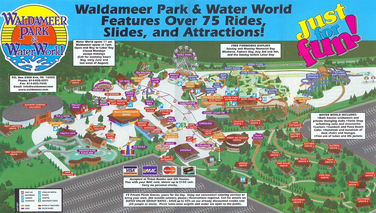 Waldameer & Water World Map and Brochure (2002 - 2023 ...