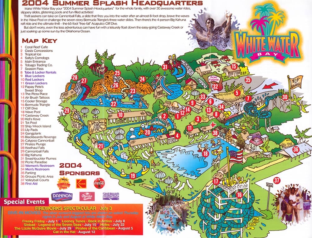 White Water Bay Map and Brochure (2004 - 2023) | ThemeParkBrochures.net