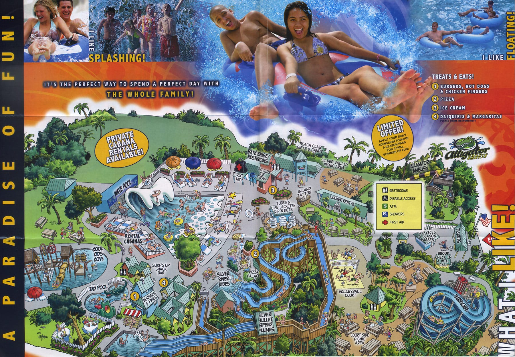 Wild Waters Map and Brochure (2009 - 2011) | ThemeParkBrochures.net