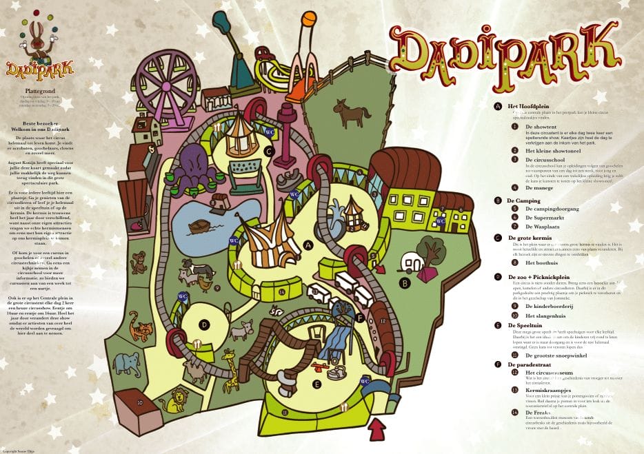 Dadipark Map and Brochure (2000) | ThemeParkBrochures.net