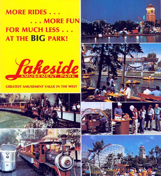 Lakeside Amusement Park Map and Brochure (1980) | ThemeParkBrochures.net