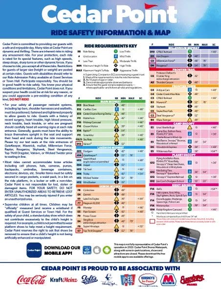Cedar Point Map and Brochure (2024 - 1961) | ThemeParkBrochures.net