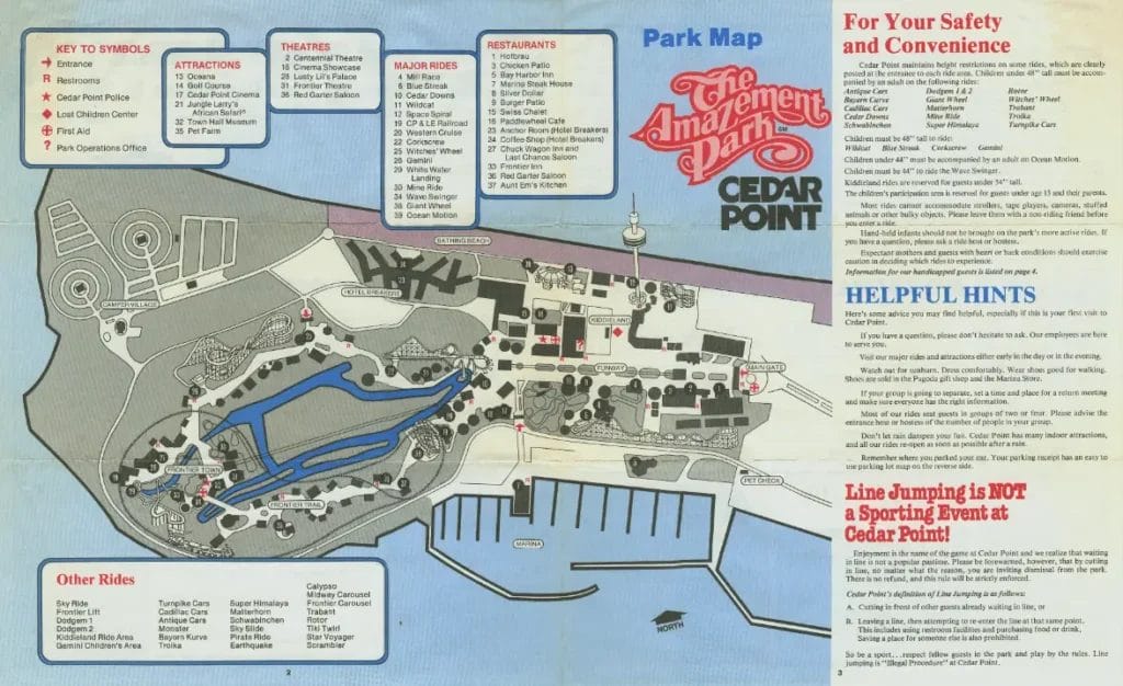Cedar Point Map and Brochure (2024 - 1961) | ThemeParkBrochures.net