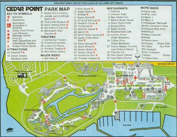 Cedar Point Map and Brochure (2024 - 1961) | ThemeParkBrochures.net