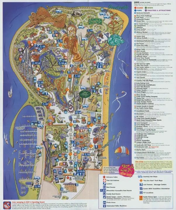 Cedar Point Map and Brochure (2024 - 1961) | ThemeParkBrochures.net