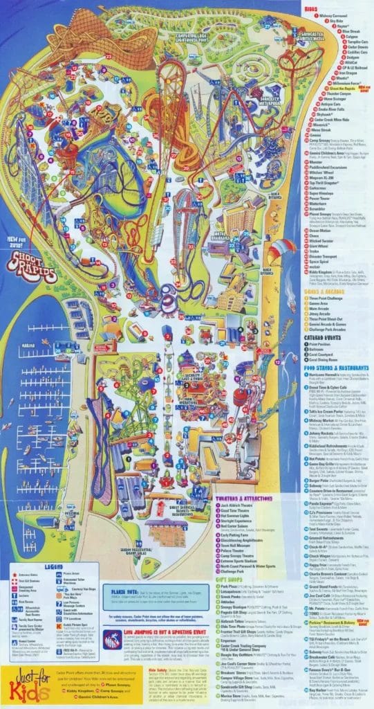 Cedar Point Map and Brochure (2024 - 1961) | ThemeParkBrochures.net