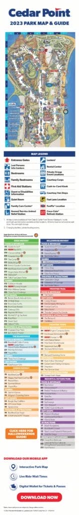 Cedar Point Map and Brochure (2024 - 1961) | ThemeParkBrochures.net