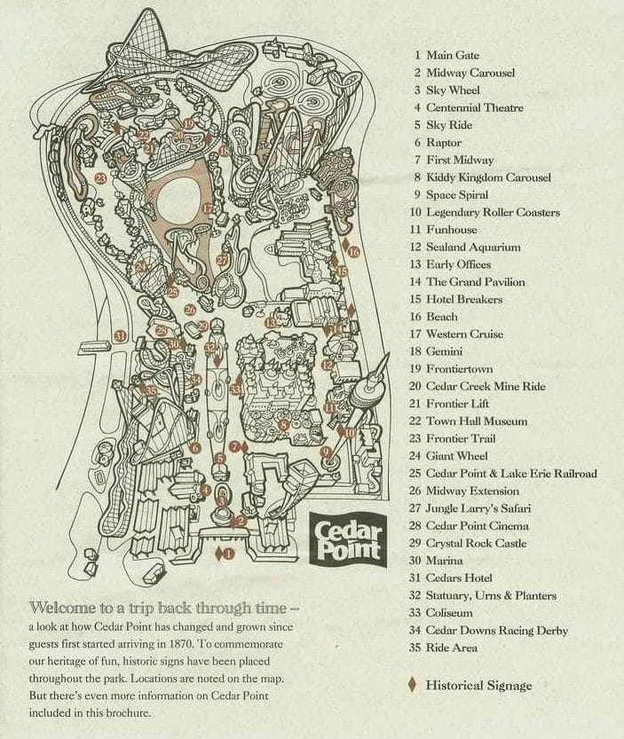 Cedar Point Map and Brochure (2024 - 1961) | ThemeParkBrochures.net