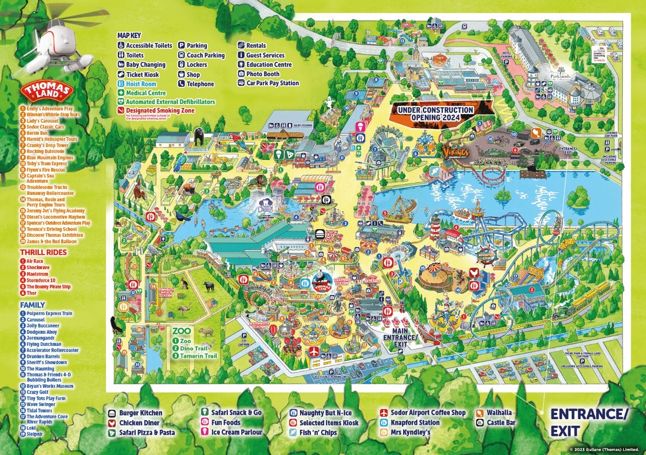 Drayton Manor Resort Map and Brochure (1996 - 2023 ...