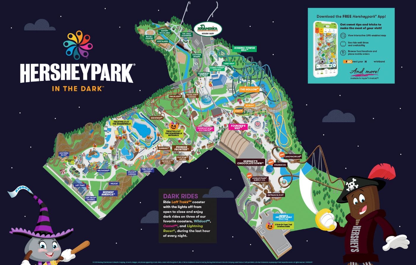 Hersheypark Map and Brochure (1979 - 2024) | ThemeParkBrochures.net