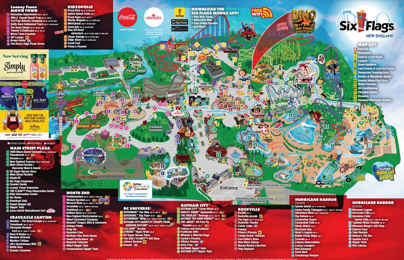 Riverside Park Map And Brochure 1950 2023 Themeparkbrochures Net