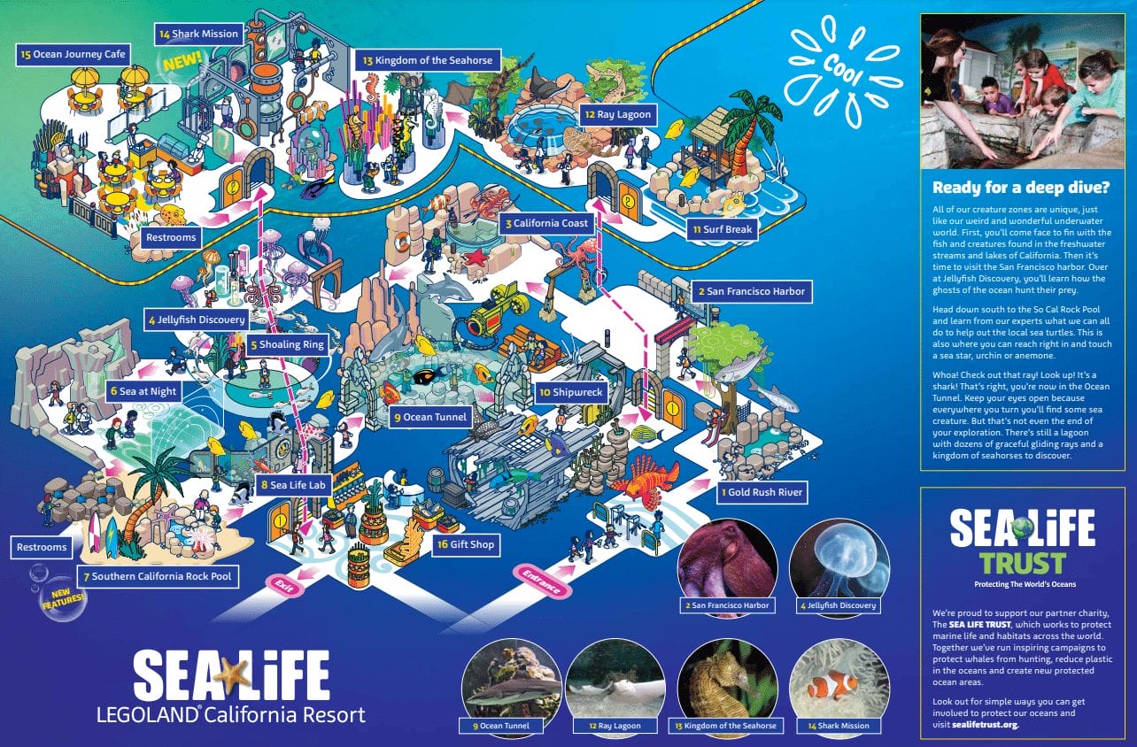 Sea Life Aquarium Map and Brochure (2011 - 2023) | ThemeParkBrochures.net