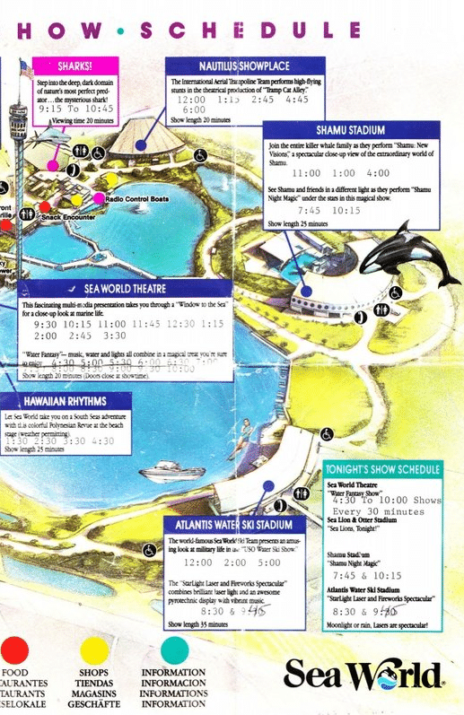 SeaWorld Orlando Map and Brochure (2024 - 1976) | ThemeParkBrochures.net