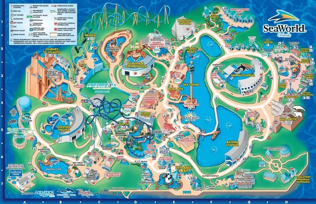 SeaWorld Orlando Map and Brochure (2024 - 1976) | ThemeParkBrochures.net