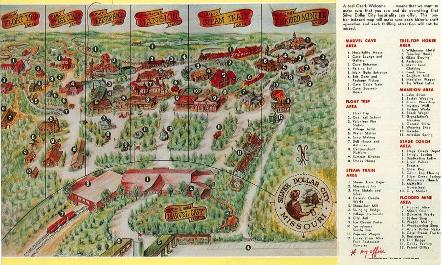 Silver Dollar City Map and Brochure (1969 - 2024) | ThemeParkBrochures.net